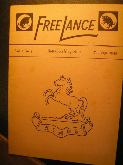 5TH KING'S REGIMENT Journal 1945 Germany British Army Military History ...