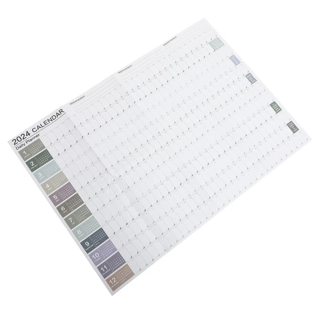 1 ENSEMBLE CALENDRIER mural calendrier calendrier de planification ...