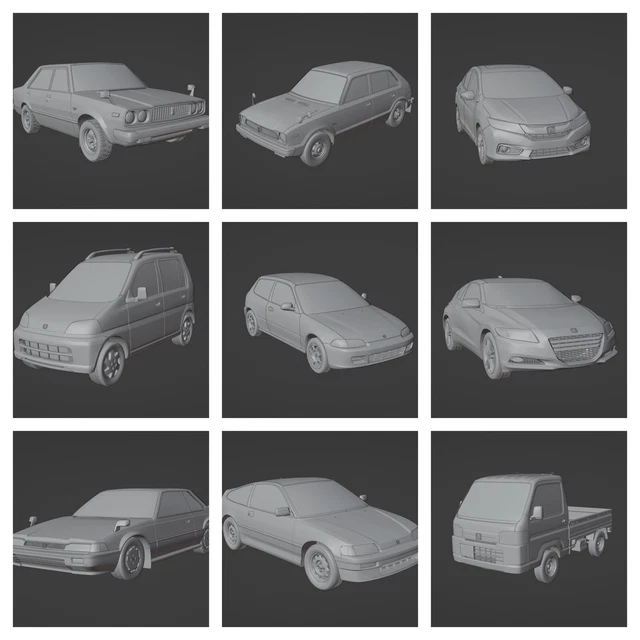 3D PRINTED (H) 1/87 Scale Cars hundreds of models $26.83 - PicClick