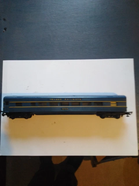 TRI-ANG R24 TRANSCONTINENTAL passenger car blue Tri-ang railways 10724 ...
