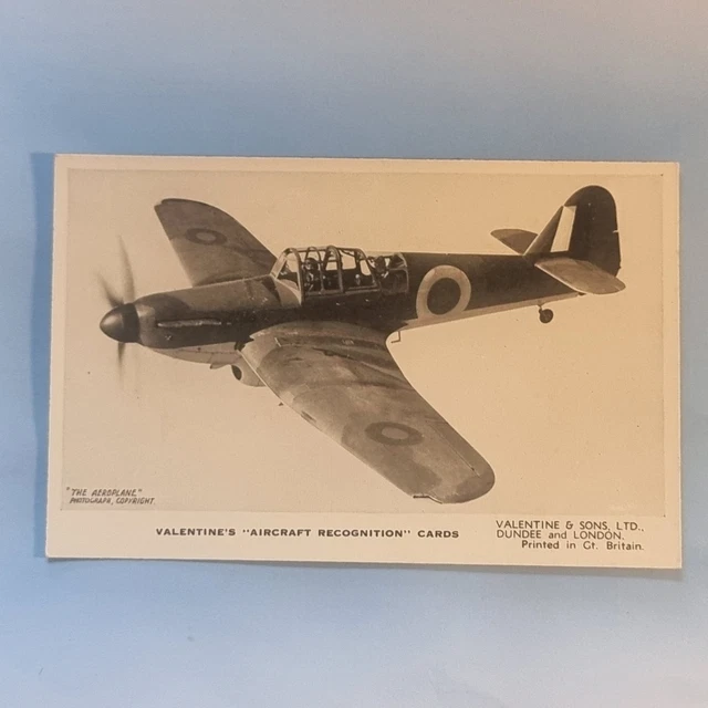WW2 AIRCRAFT RECOGNITION Postcard C1940 RAF P&P Miles Master Trainer £6 ...