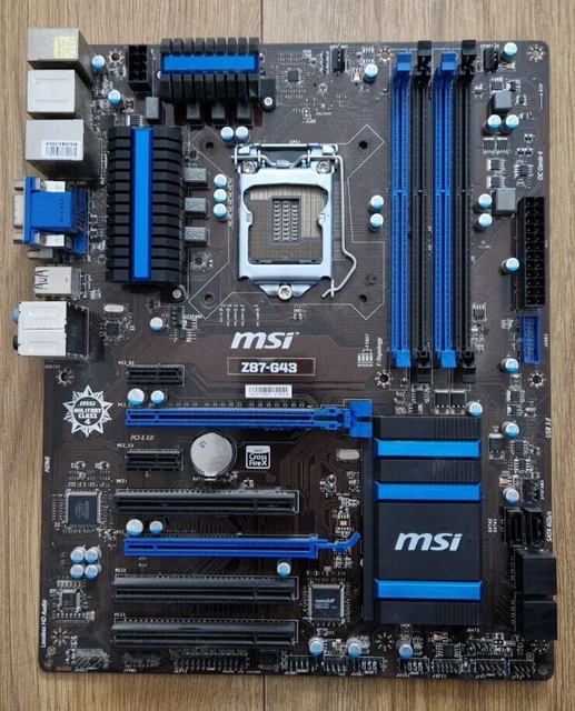 MSI Z87-G43 MOTHERBOARD - 4th GEN BOARD £59.99 - PicClick UK