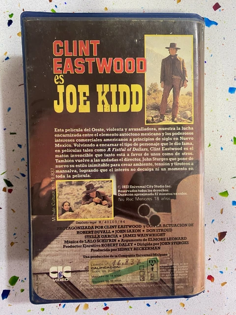 JOE KIDD KASSETTE VHS Clint Eastwood Robert Duvall,John Saxon Stella ...