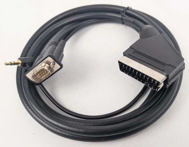 MISTER FPGA VGA to SCART cable CSYNC HD15 to RGB 15 kHz High Quality ...