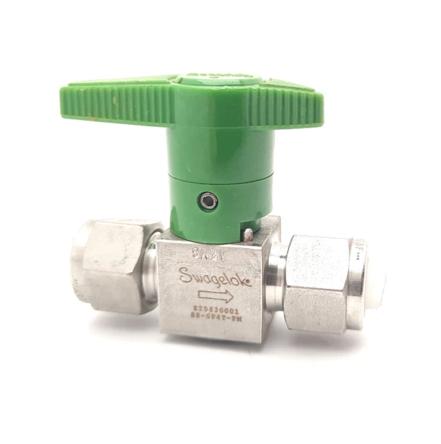 High Purity Fluid Control Valve Swagelok SS-8P6T Quarter-Turn Plug ...