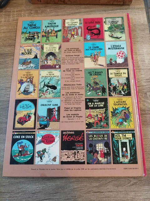 TINTIN : L'OREILLE cassée. française Série C. EUR 9,99 - PicClick IT