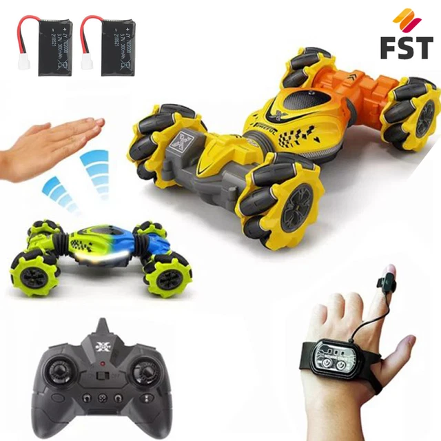360° REMOTE CONTROL Stunt Car 4WD RC Hand Gesture Control With Music ...