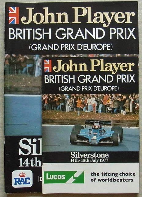 BRITISH GRAND PRIX FORMULA 1 1977 SILVERSTONE F1 Official Race ...