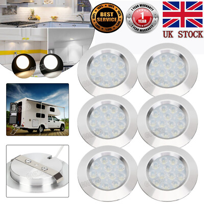 12V RECESSED LED Spot Light Caravan/Camper/Motorhome/Boat Interior ...