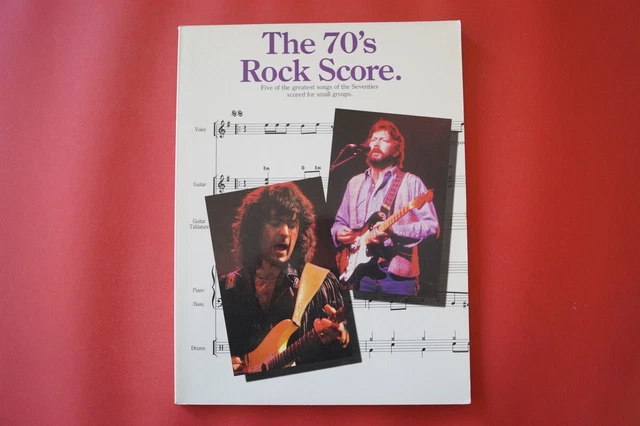 THE 70S ROCK Score (Version 2) .Songbook Sheet Music Book .for Bands ...