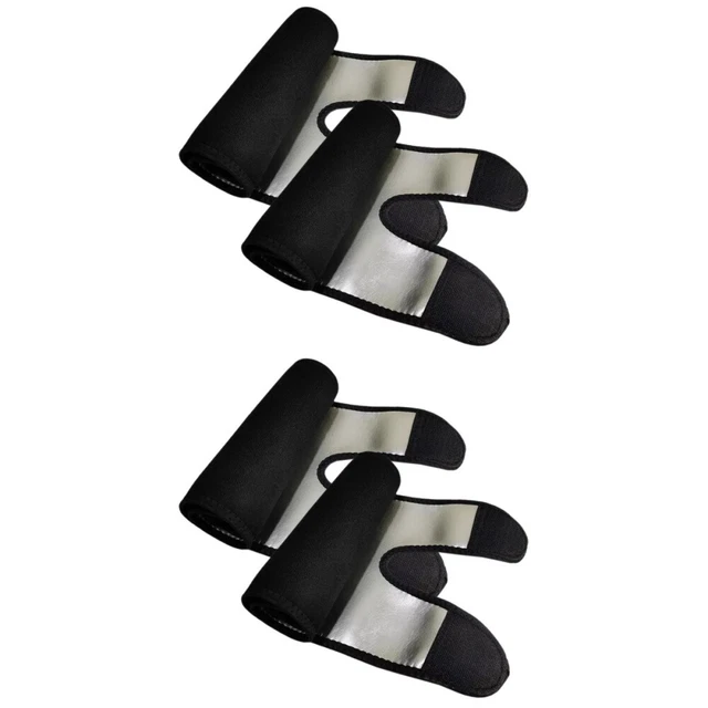 2 PAIRS SILVER Ion Beam Leg Belt Miss Women's Thigh Sweat Wraps One ...