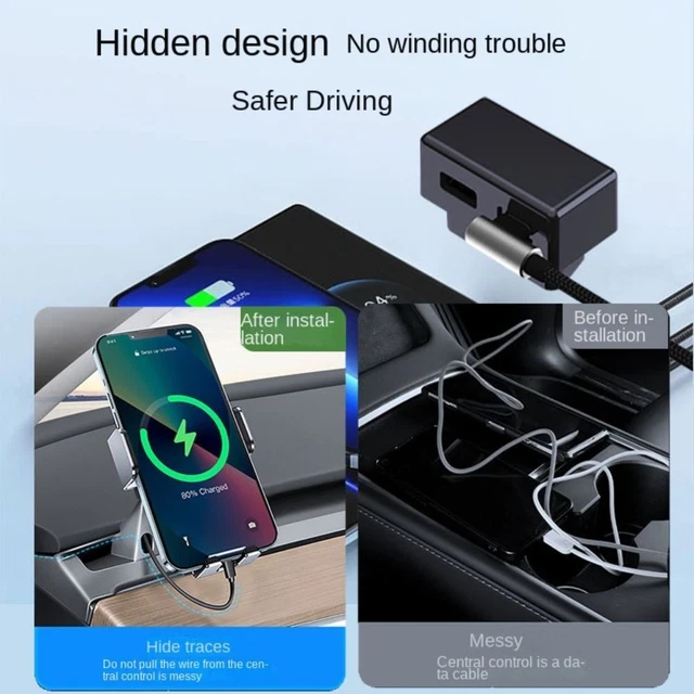 DUAL HEADS OBD Adapter Charging OBD OBD Plug Ports Extender Phone $20. ...