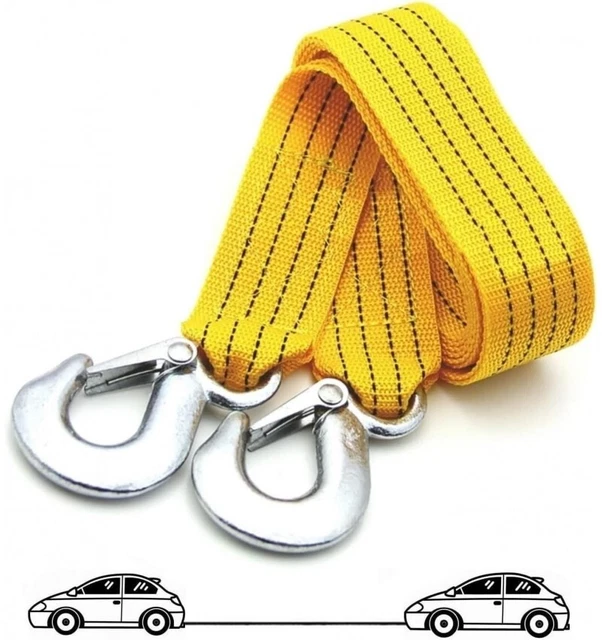 CUERDA PARA REMOLCAR Cinta de Arrastre Remolque con Gancho sujeción Cable para EUR 14,90 ...