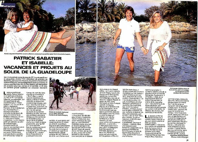 COUPURE DE PRESSE Clipping 1986 Patrick Sabatier & Isabelle (2 pages) EUR 5,00 - PicClick FR