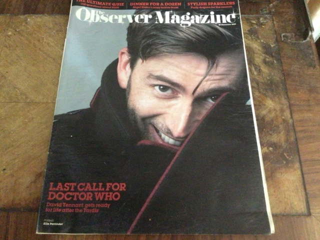 DAVID TENNANT INTERVIEW Observer Magazine December 2009 £2.99 - PicClick UK
