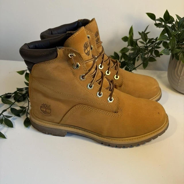 TIMBERLAND PREMIUM 6-INCH Waterproof Double Sole Boots Tan Yellow Size ...