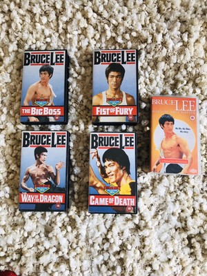 BRUCE LEE ~ VHS VIDEO COLLECTION NUMBERS 1, 2, 3 & 4 - Rank Home Video ...