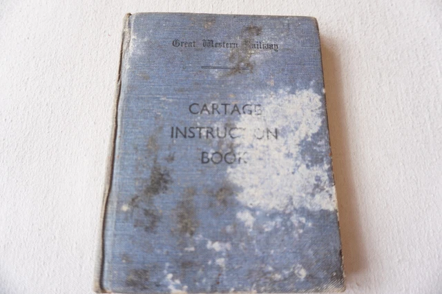 1939 GWR CARTAGE Instruction Original Railway Rule Book Hardback £19.99 ...