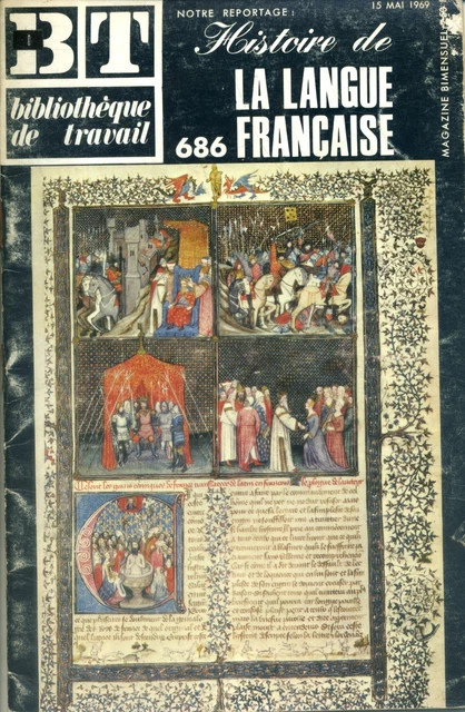 BIBLIOTH QUE DE TRAVAIL N 686. Histoire de la langue fran aise. 15 mai 1969. EUR 8,00 - PicClick FR