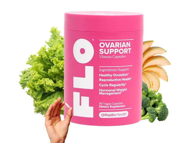 FLO OVARIAN SUPPORT Vitamin for Women's Hormone Balance - 90 Vegan ...