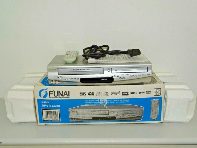 FUNAI DPVR-6630 DVD-PLAYER / VHS-Videorecorder in OVP, inkl. FB&BDA, 2J ...