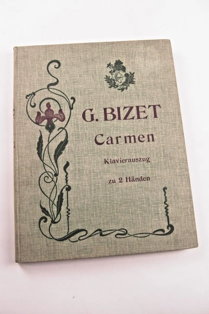 VECCHIA SPARTITI G. Bizet Carmen Klavierauszug Per 2 Mani Adolf ...