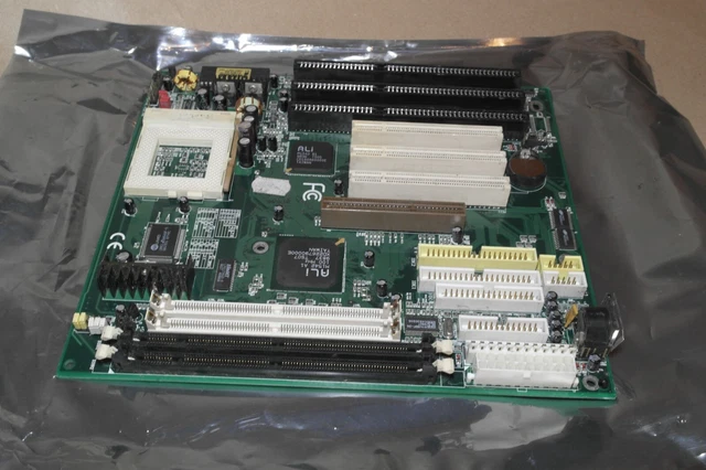 ACORP SUPER SOCKET 7 Motherboard mainboard AGP PCI ISA 5ALI61 Baby AT ...