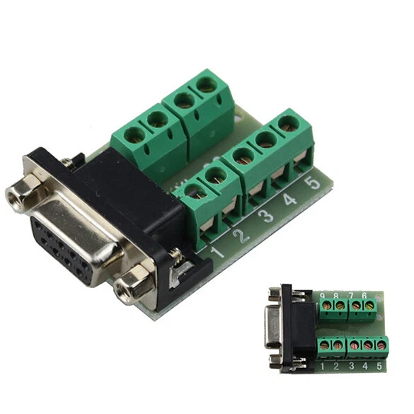 DB9 MALE ADAPTER signals Terminal Module RS232 Serial to Terminal DB9 ...