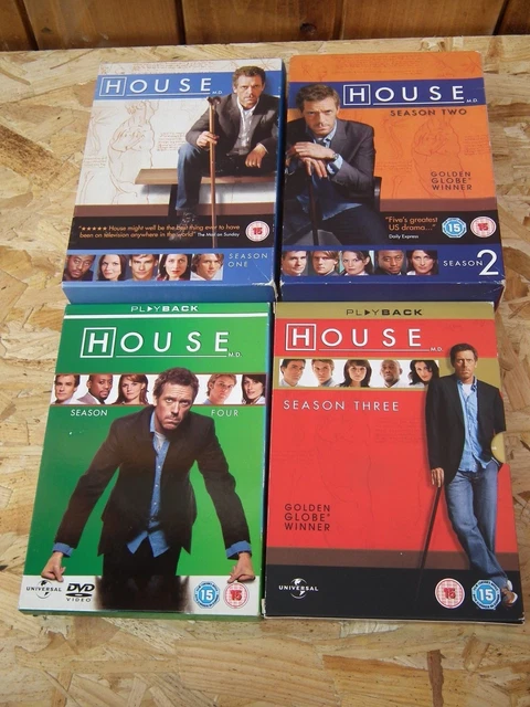 HOUSE MD DVD Boxset Complete Series 1 2 3 4 One Two Three Four Season ...