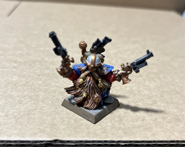 DWARF MASTER ENGINEER With Brace Of Pistols Metal OOP Warhammer Fantasy ...