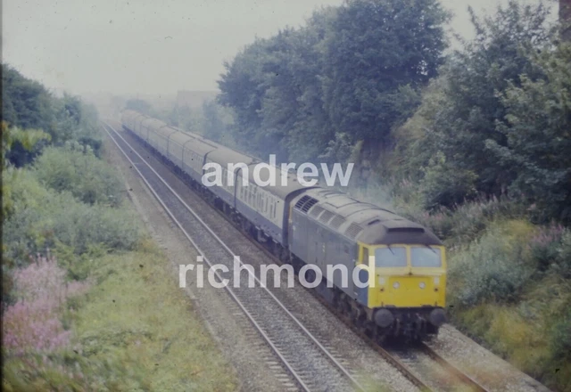 47196 CLASS 47 Connahs Quay Passenger Train 1980 Original 35mm Railway ...