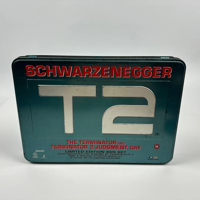 SCHWARZENEGGER TERMINATOR T2 VHS Limited Edition Box Set In Tin ...