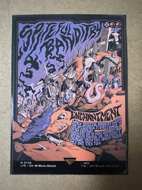 SPITEFUL BANDITRY POSTER BORDERLESS Lord of the Rings LTR MTG Magic ...