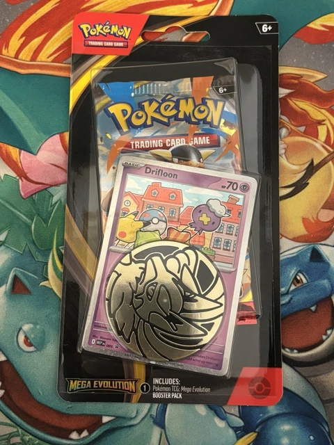 POKÉMON TCG MEGA Evolution Single Blister Pack With Promo + Coin ...