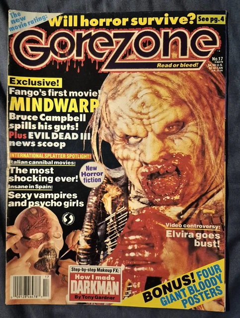 GOREZONE #17 1991 Vintage Horror Magazine Mindwarp Evil Dead. £5.21 ...