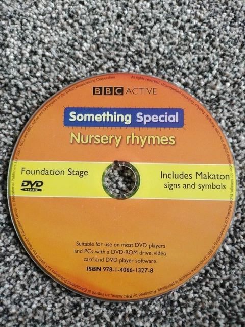 SOMETHING SPECIAL NURSERY Rhymes Dvd Makaton Signs BBC Active Kids Disc ...