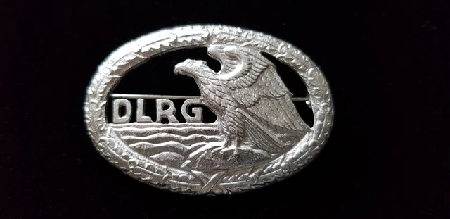 DLRG RETTUNGSSCHWIMMABZEICHEN SILBER Abzeichen f. Uniform ...
