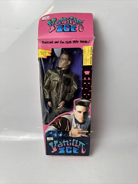 VINTAGE NEW Vanilla Ice Action Figure Doll 1991 THQ Toy Golden Jag ...