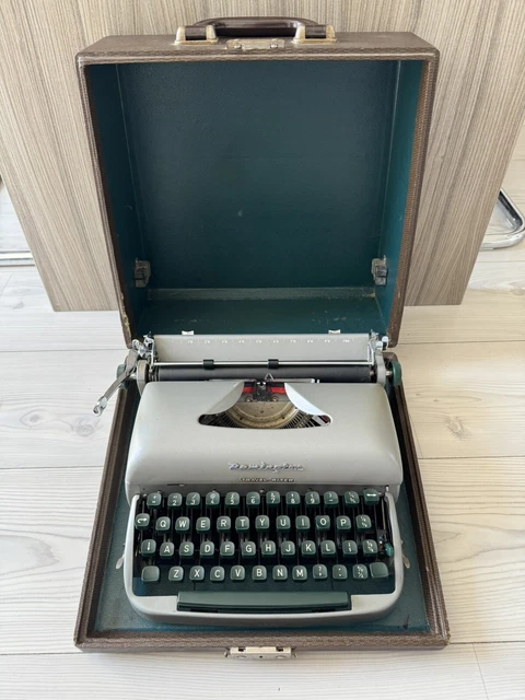 REMINGTON TRAVEL RITER Vintage Typewriter 1950's With Case Rare EUR 116 ...