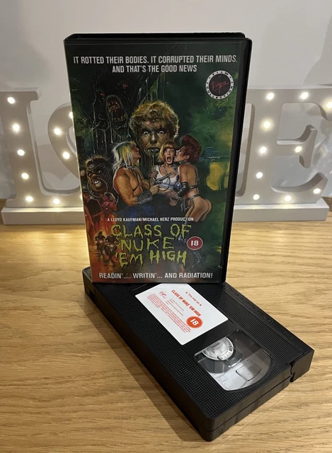 CLASS OF NUKE Em High VHS Horror 1986 Virgin Very Good Condition £6.79 ...