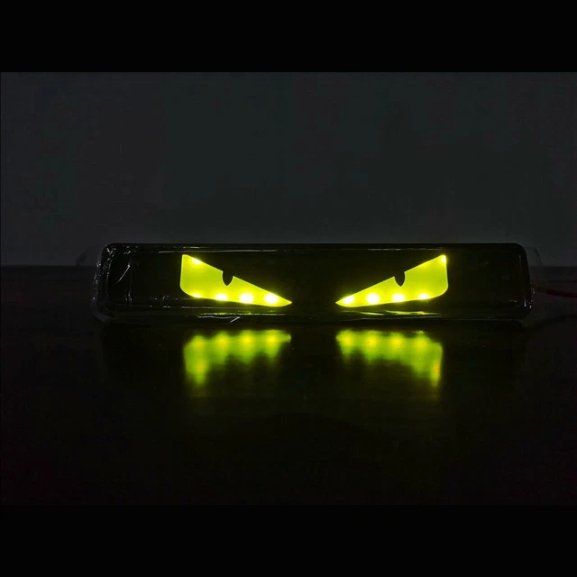 LED DEMON EYE Emblem For car Front Grille tailboard Badge Illuminated ...