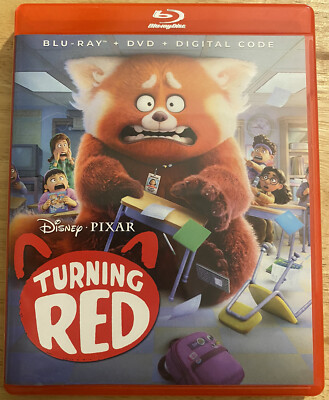 DISNEY PIXAR TURNING Red Blu Ray + Dvd 3 Disc Set With Bonus Disc And ...
