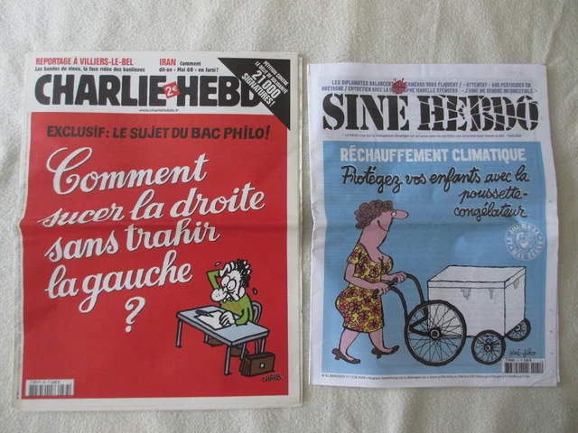 CHARLIE HEBDO N° 885 + Sine Hebo N° 39- 03/06/2009 EUR 5,00 - PicClick FR