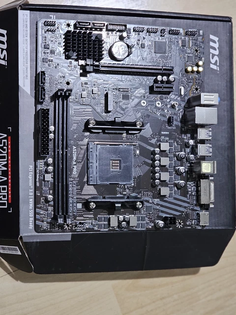 MSI A520M-A PRO Socket AM4 Micro ATX AMD A520 (7C96-001R) Motherboard £ ...