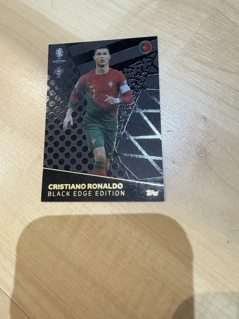 MATCH ATTAX UEFA EURO 2024 CRISTIANO RONALDO BLACK EDGE EDITION NO BE 7::,x £2.00 - PicClick UK