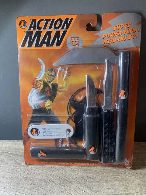 NEW & SEALED Vintage Hasbro 1996 Action Man Super Power Ninja Weapon ...