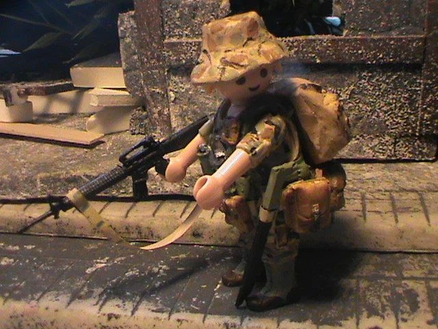 PLAYMOBIL CUSTOM US Infantry (Lrp)(Ranger) (Vietnam-1968) Ref-0071 Bis ...