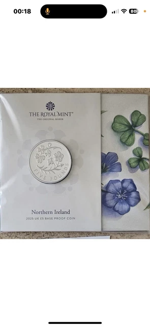 NORTHERN IRELAND 2025 Four Nations £5 Base Proof Coin 7500 Mintage £37. ...