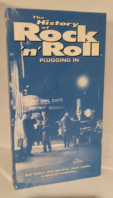 &THE HISTORY OF Rock n Roll Plugging In" #4 VHS 1995 Sealed Bob Dylan ...