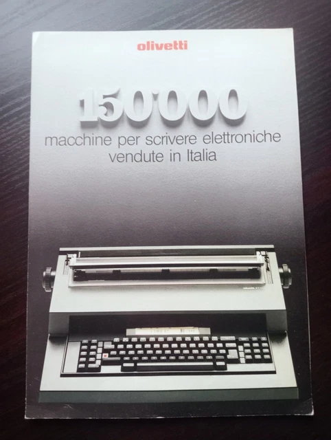 OLIVETTI DEPLIANT D'EPOCA Ufficiale Originale Italia EUR 10,00 ...